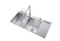 China Double Bowl Stainless Steel Kitchen Sink 10045 18 Gauge Undermount for sale