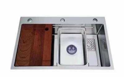 China Stainless Steel Kitchen Sink Workstation Model M-S/DL-7546 – Multi-Function Kitchen Sink for sale