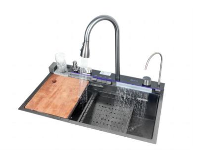China Stainless Steel Kitchen Sink Workstation Model M-B/5B-7546 – Multi-Function Kitchen Sink for sale