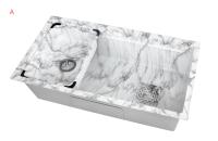 China Hydro Dipping Stainless Steel Kitchen Sink 304 Grade 80x45cm OEM Custom Print for sale