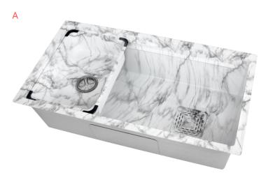 China Hydro Dipping Stainless Steel Kitchen Sink 304 Grade 80x45cm OEM Custom Print for sale