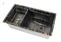 China Hydro Dipping Stainless Steel Kitchen Sink 304 Grade 80x45cm OEM Custom Print for sale