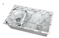 China Hydro Dipping Kitchen Sink M-WTP/DL-7546 Hydrographic Printed Stainless Steel 304 18 Gauge for sale