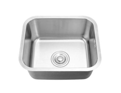 China Machine Made Stainless Steel Single Bowl Kitchen Sink 38x32 Inch Undermount for sale
