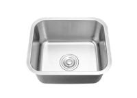 China Machine Made Stainless Steel Single Bowl Kitchen Sink 42x36 cm Model MM-SB/S/U-4236 for sale