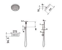China Mocee 3-Function Thermostatic Concealed Shower System Model 21044 – Brass Bathroom In-Wall Shower Set OEM ODM for sale