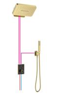China Mocee 3-Function Thermostatic Concealed Shower System 21047 Brass In-Wall Shower Set OEM ODM for sale