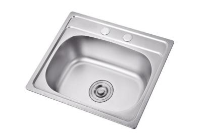 China Machine Made Stainless Steel Single Bowl Kitchen Sink 48x40 cm Compact Model MM-SB/S-4840 for sale