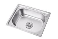 China Machine Made Stainless Steel Single Bowl Kitchen Sink 52x38 cm Compact Model for sale