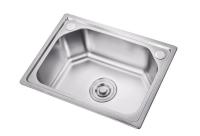 China Machine Made Stainless Steel Single Bowl Kitchen Sink 52x38 cm Model MM-SB/S/H-5238 for sale
