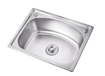 China Machine Made Stainless Steel Single Bowl Kitchen Sink 5641 450mm x 400mm for sale