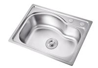 China Stainless Steel Single Bowl Kitchen Sink 5842 mm Machine Made Compact for sale