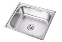 China Stainless Steel Single Bowl Kitchen Sink 600x450mm Machine Made Compact for sale
