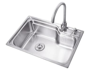 China Machine Made Stainless Steel Kitchen Sink Single Bowl Model MM-SB/S/BAY/SL-6845 – Compact Sink for sale