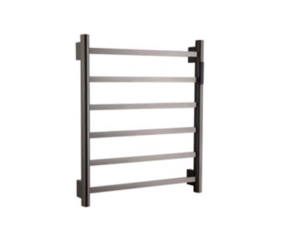 China Mocee 27008 SUS304 Electric Towel Warmer Rack – Heated Bathroom Towel Rail for sale