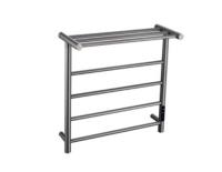 China Mocee 27009 SUS304 Electric Towel Warmer Rack – Heated Bathroom Towel Rail for sale