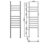 China Mocee 27010 SUS304 Electric Towel Warmer Rack – Heated Bathroom Towel Rail for sale