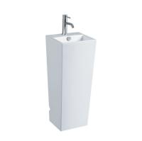 China Mocee H309 Pedestal Basin 330×320×830mm – Ceramic Bathroom Wash Basin with Stand for sale