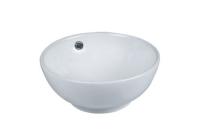 China Mocee C164 Countertop Art Basin 410×410×180mm – Ceramic Vessel Bathroom Sink for sale