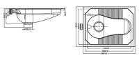 China Mocee KG-S201B Stainless Steel Squatting Pan 304/316 Stainless Steel Toilet Pan for Public Bathrooms for sale