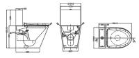 China Mocee KG-T112B Commercial Stainless Steel Toilet with Anti-Vandal Design & Powerful Siphon Flush for sale