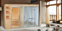 China Mocee K-7003 Finnish Wood Sauna & Steam Room – Custom Wellness Room for sale