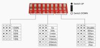 China Automatic Light Motion Sensor ON OFF Switch 9 Dip Switch Setting for sale