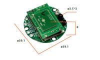 China 0-10V Microwave Sensor φ39.1*8mm(H) Module for UFO Max. 10m High for sale