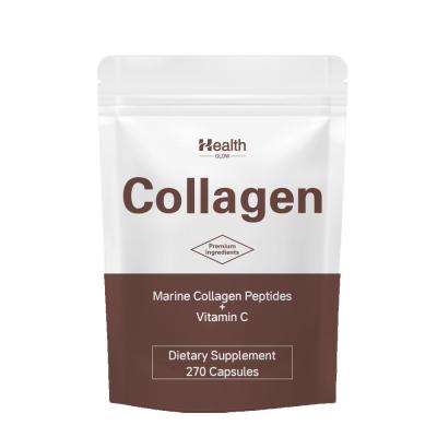 China Marine Collagen Peptides Vitamin C 270 Capsules For Skin & Joint Support 250mg-1000mg for sale