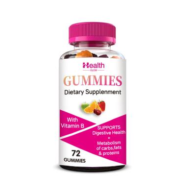 China HACCP Certificated Vitamin B Complex Gummies Digestive & Metabolism Support 72 Count for sale