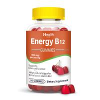 China 80ct Vegan B12 Energy Vitamins Gummy For Brain Fatigue Support Custom Private Label for sale