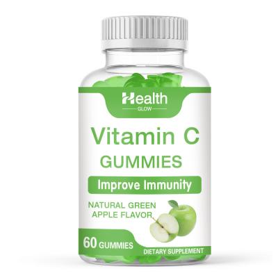 China Green Apple Vitamin C Gummies Immune booster 60ct OEM for sale