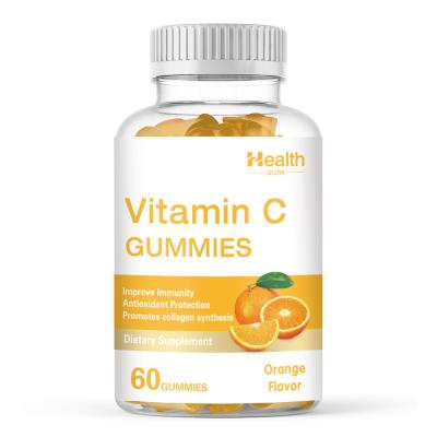 China Collagen Boosting Orange Vitamin C Gummies Immunity Dietary Supplement Non GMO Gluten Free for sale