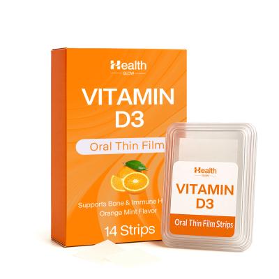 China Private Label Vitamin D3 Edible Rice Paper Supplement Manufacturing Strips OEM Flavor for sale