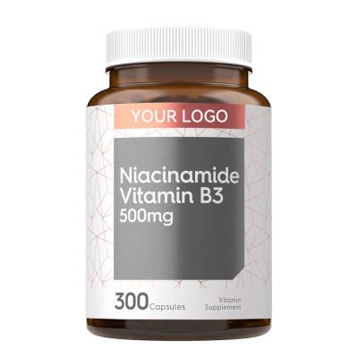 China Niacinamide Vitamin B3 Capsules 500mg Immune Support 300pcs Bottle for sale