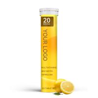 China Vitamin C Effervescent Tablets 500mg/1000mg Customizable for Immunity Support for sale