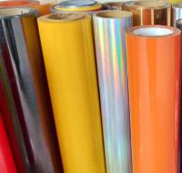 China Adhesive Glitter 0.12mm Heat Transfer Vinyl Rolls For Clothing for sale