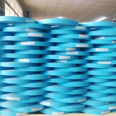 China Blue Color PU Laminated Hot Melt Adhesive Tape For Protective Suits for sale