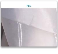 China Milky white PES Hot Melt Adhesive Films For Embroidered Badges for sale