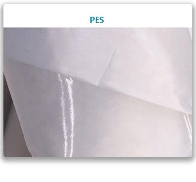 China Milky white PES Hot Melt Adhesive Films For Embroidered Badges for sale