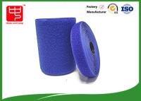 China Blue Customized Adhesive Backed Hook And Loop Tape 100% Nylon Material for sale