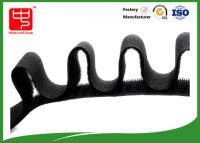 China 20mm Black Hook And Loop Tape Self Adhesive Silk Printing Logo for sale