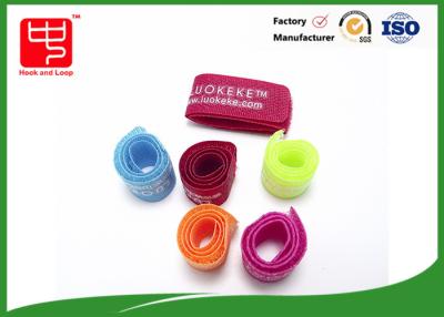 China Custom Logo Small Packing Double Sided Hook Loop Strap For Supermaket Goods for sale