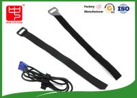 China 200 * 20MM Black Logo Printing Straps 100% Nylon Good Hand Feel for sale