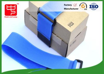 China 2 Inches Width Blue Cinch Straps Grade A Nylon Material for sale