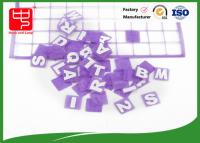 China Customed Square  Alphabet Letters nylon hook loop For Kid Toys for sale