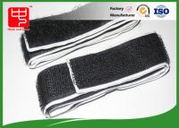 China Household Self Adhesive Hook And Loop Tape ,  Durable Sticky Tape Black Color for sale