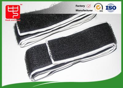 China Household Self Adhesive Hook And Loop Tape ,  Durable Sticky Tape Black Color for sale