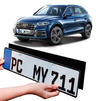 China Number Plate Holder Magic Tape Frameless Car Number Plate Holder for sale