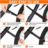 China SGS Certified Adjustable Bike Cinch Straps Non Slip Battery Strap for Convenient Bicycle Transport for sale